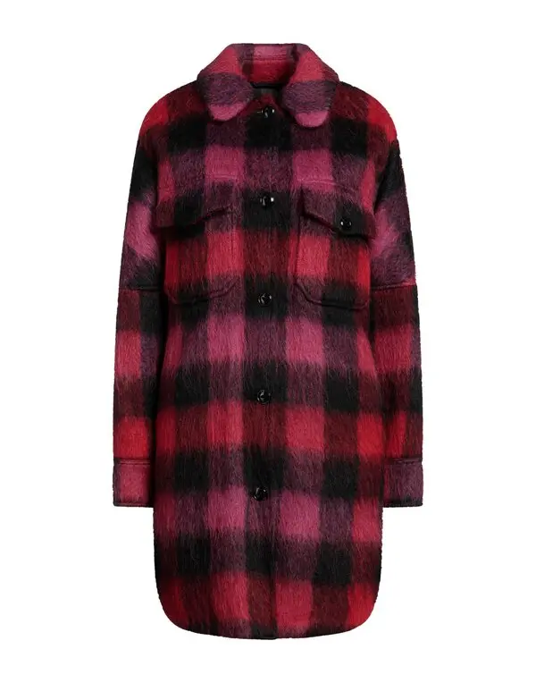 Woolrich Checked Brushed-felt Coat