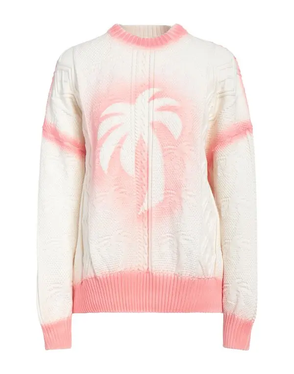 Palm Angels Sweater With Crewneck - Off White
