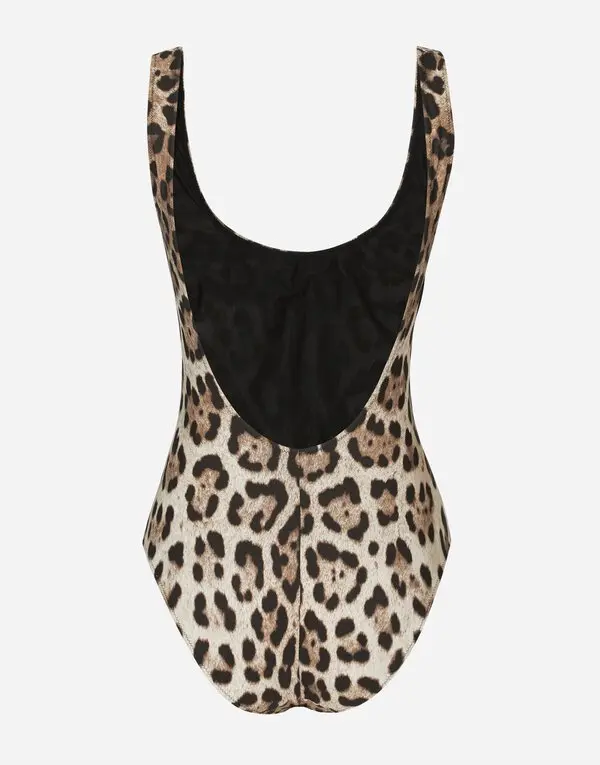 Dolce & Gabbana Leopard Print One-piece Swimsuit - Animal Print