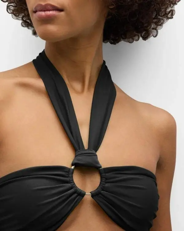 Ramy Brook Marie Bandeau Bikini Top - Black
