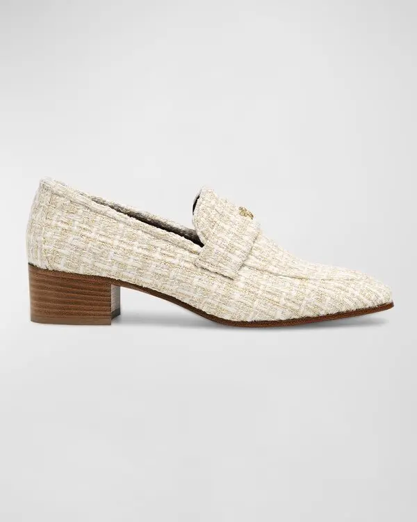 Bougeotte Pink Tweed Loafers Bougeotte Suede Loafers | Pink | FARFETCH main image 2