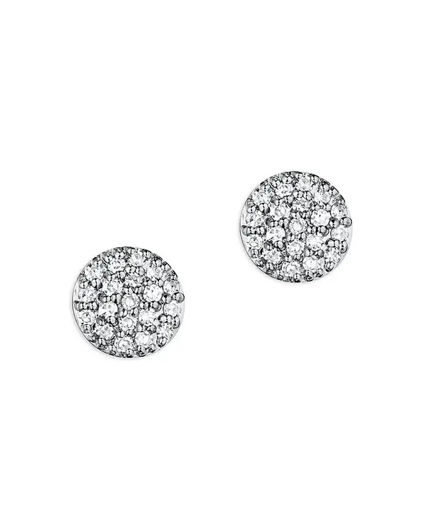 Phillips House 14k Yellow Gold Diamond Infinity Stud Earrings - White