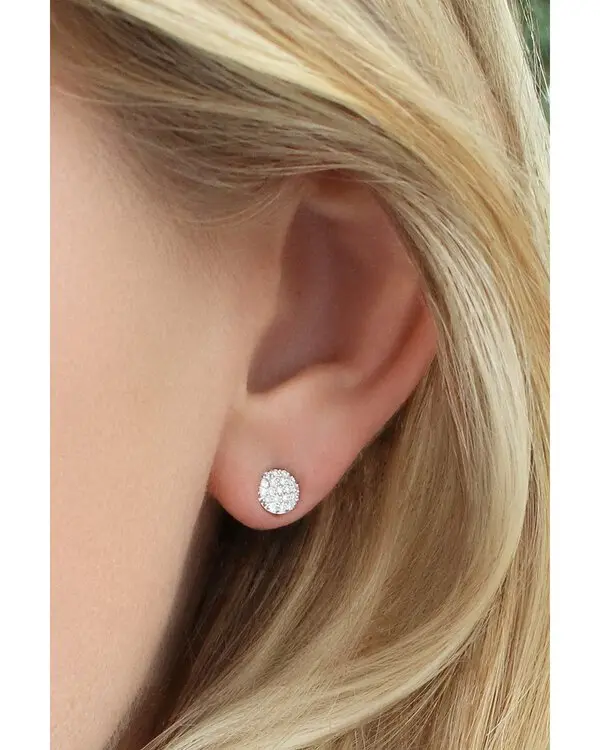 Phillips House 14k Yellow Gold Diamond Infinity Stud Earrings