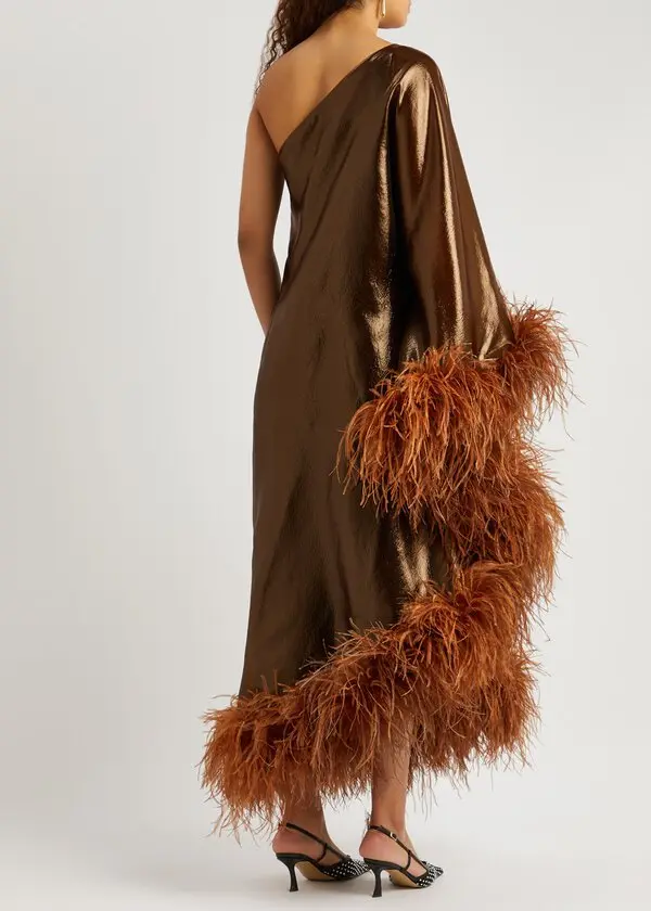 taller marmo brown dress Taller Marmo Pink Taormina Disco Gown