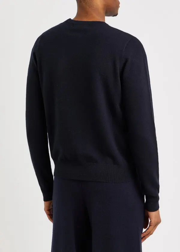 Extreme Cashmere N°36 Be Classic Cashmere-Blend Jumper - Navy