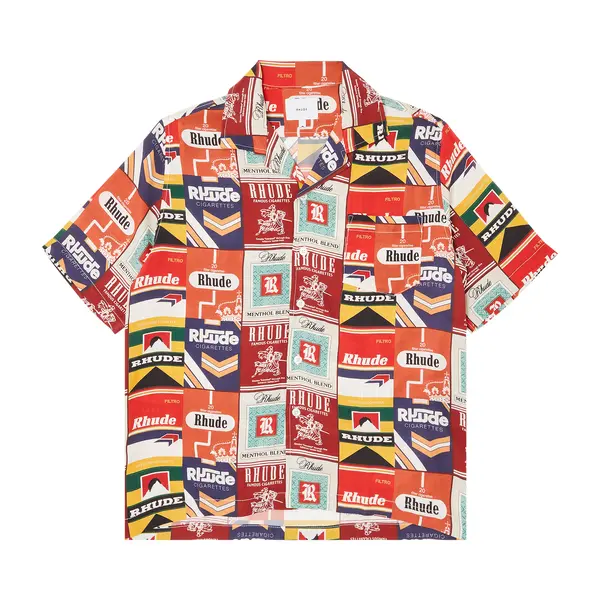 Rhude Printed Silk Shirt