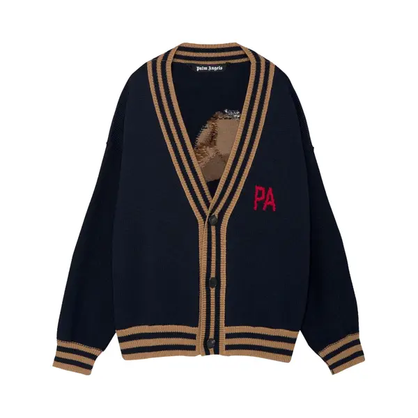 Palm Angels Bear Cardigan - Black