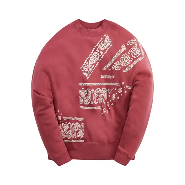 Palm Angels Bandana Print Crewneck