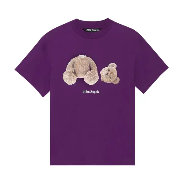 Palm Angels Bear Classic Tee /brown - Purple