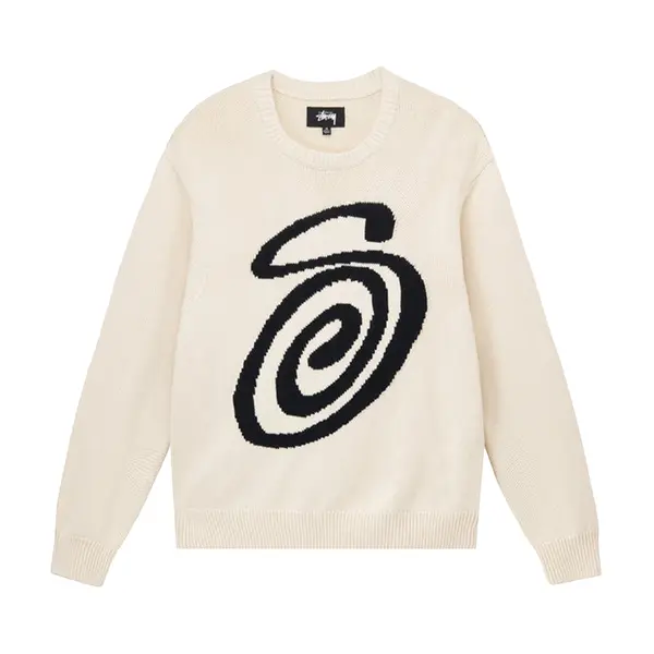 StÜssy Curly S Sweater - Cream