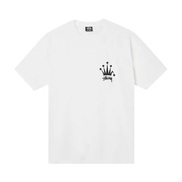 StÜssy Regal Crown Pigment Dyed Tee 'natural - White