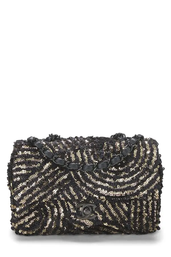 Chanel Sequin Half Flap Bag
