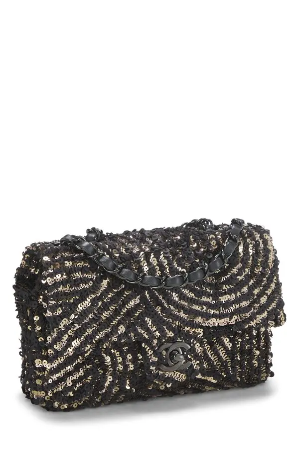 Chanel Sequin Half Flap Bag