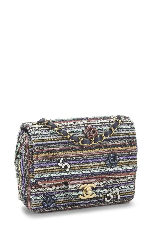 Chanel Sequin Half Flap Bag - Multi