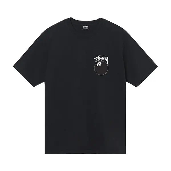 StÜssy 8 Ball Pigment Dyed Tee - Black