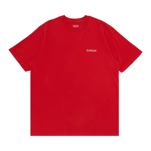 Supreme Washed Capital Short-sleeve Top - Red