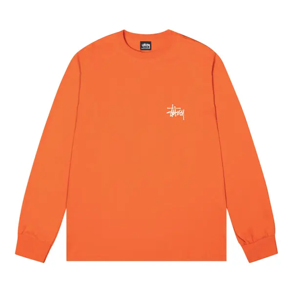 StÜssy Basic Long-sleeve Tee 'coral