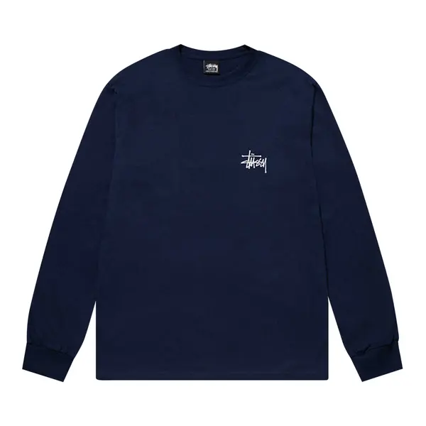 StÜssy Basic Long-sleeve Tee 'navy - Blue