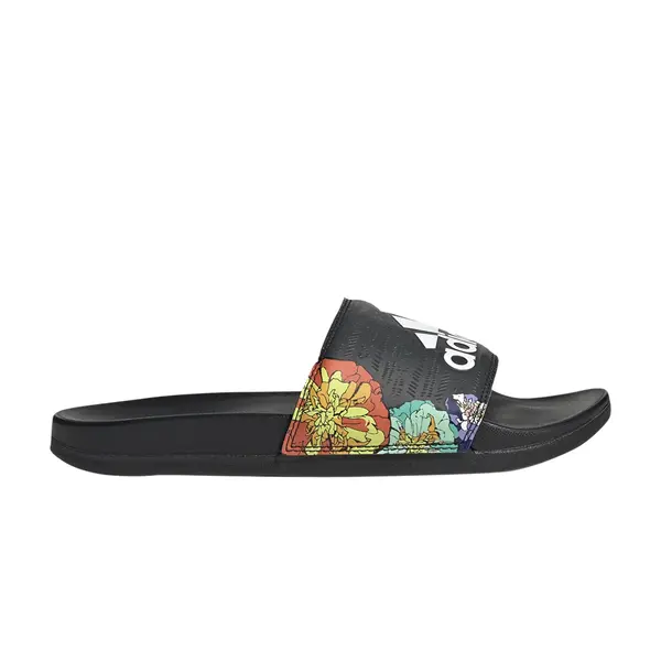 Adidas Adilette Comfort Slide Floral - Black