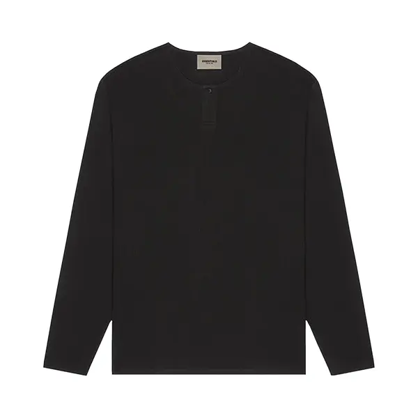 Fear Of God Thermal Long-sleeve Henley - Black