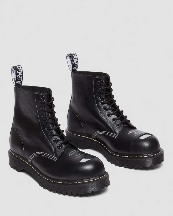 Dr. Martens 1460 Bex Exposed Steel Toe Lace Up Boots