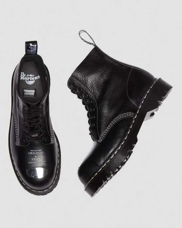 Dr. Martens 1460 Bex Exposed Steel Toe Lace Up Boots