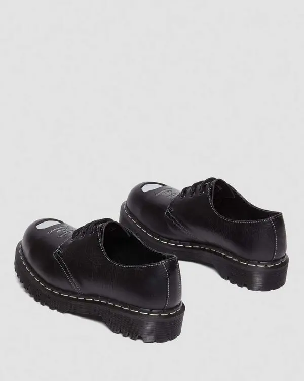 Dr. Martens 1461 Bex Exposed Steel Toe Oxford Shoes In Black - 40