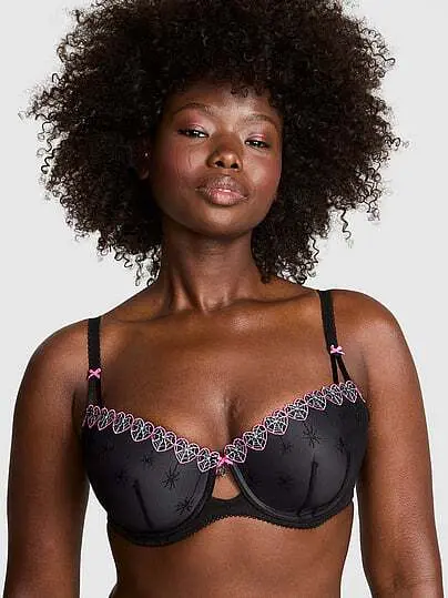 Pink Wink Wink™ Lightly Lined Balconette Bra - Black