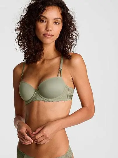 Pink Wink Wink™ Lightly Lined Balconette Bra - Green