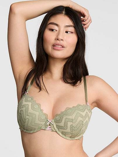Pink Wink™ Lightly Lined Balconette Bra - Green