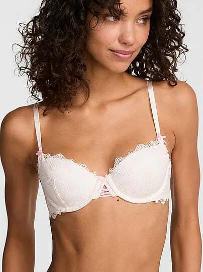 Pink Wink Wink™ Lightly Lined Balconette Bra - White,ivory