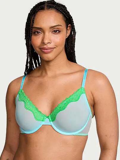 Victoria's Secret Tease Unlined Demi Bra - Blue