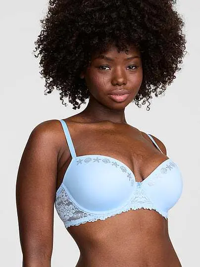 Pink Wink Wink™ Push-up Balconette Bra - Blue