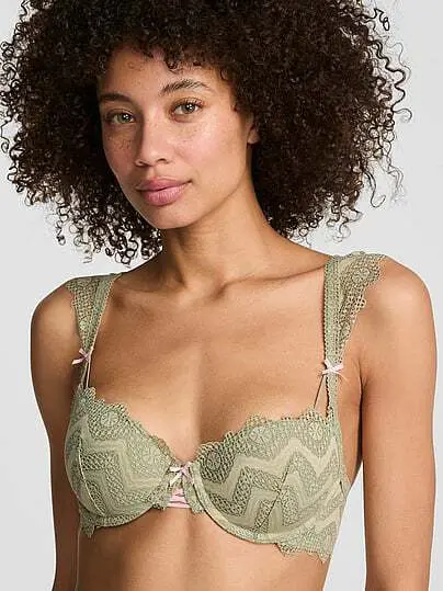 Pink Wink Wink™ Push-up Balconette Bra - Green