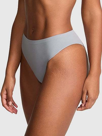 Pink Seamless Brazilian Panty - Grey