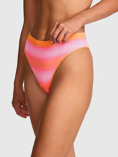 Pink Seamless Brazilian Panty - Orange