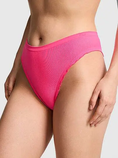 Pink Seamless Brazilian Panty - Pink