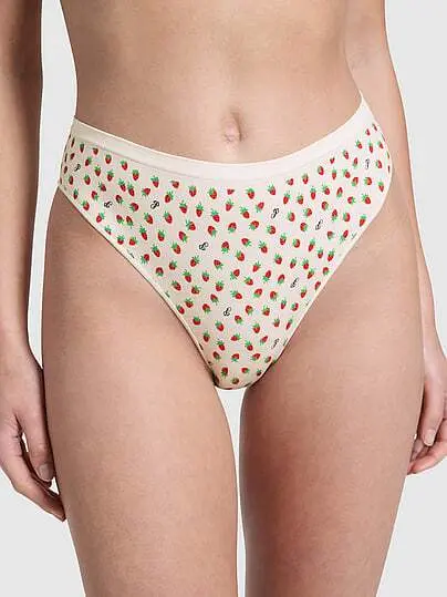 Pink Seamless Brazilian Panty - Print