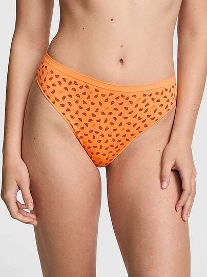 Pink Seamless Brazilian Panty - Print