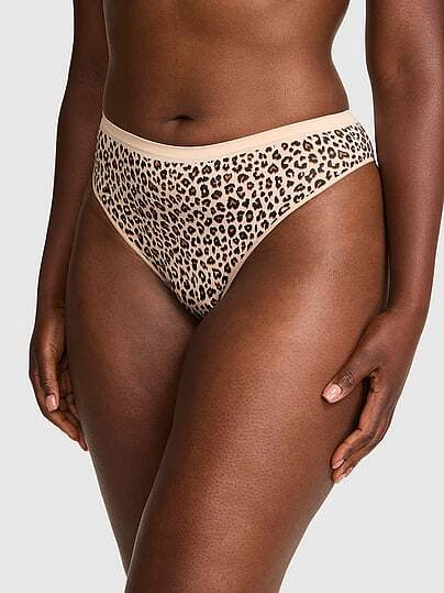 Pink Seamless Brazilian Panty - Print