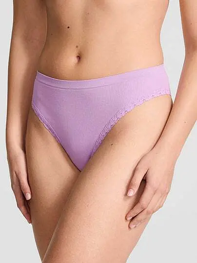Pink Seamless Brazilian Panty - Purple