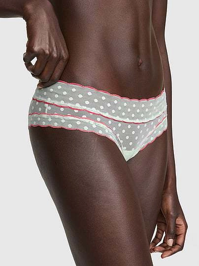 Pink Wink™ Lace Cheeky Panty - Blue