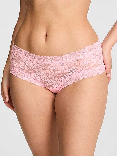 Pink Wink™ Lace Cheeky Panty - Pink