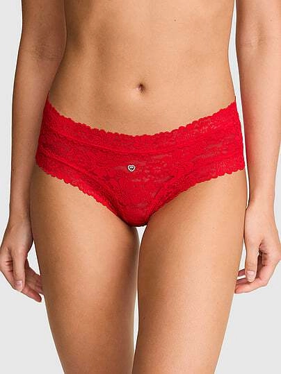 Pink Wink™ Lace Cheeky Panty - Red