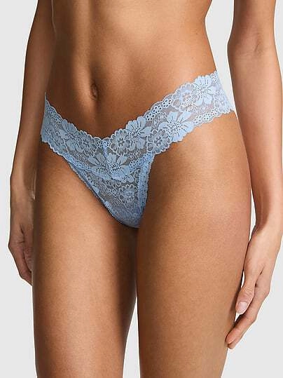 Pink Wink™ Lace Thong Panty - Blue