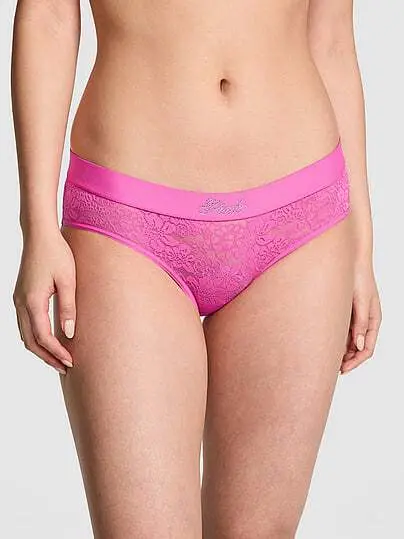 Pink Lacie Logo Hiphugger Panty - Pink