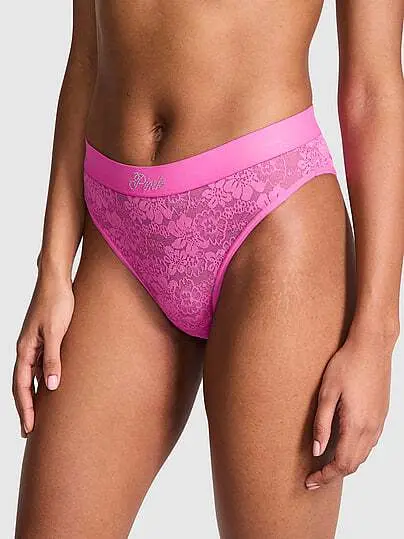 Pink Bling Lacie Logo Brazilian Panty - Pink