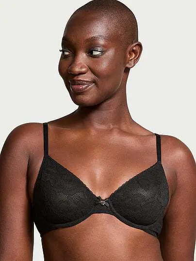 Victoria's Secret Body Victoria Invisible Lift Unlined Smooth Demi Bra - Black