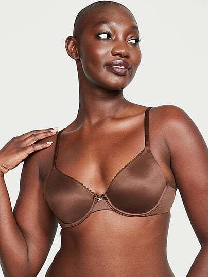 Victoria's Secret Body Victoria Invisible Lift Unlined Smooth Demi Bra - Brown