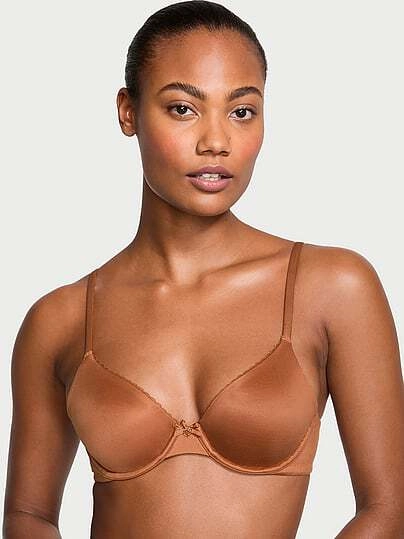 Victoria's Secret Body Victoria Invisible Lift Unlined Smooth Demi Bra - Brown